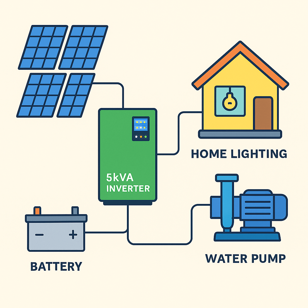 Reliable Off-Grid Solar Solution: 5KVA Inverter for Rural Water and ...